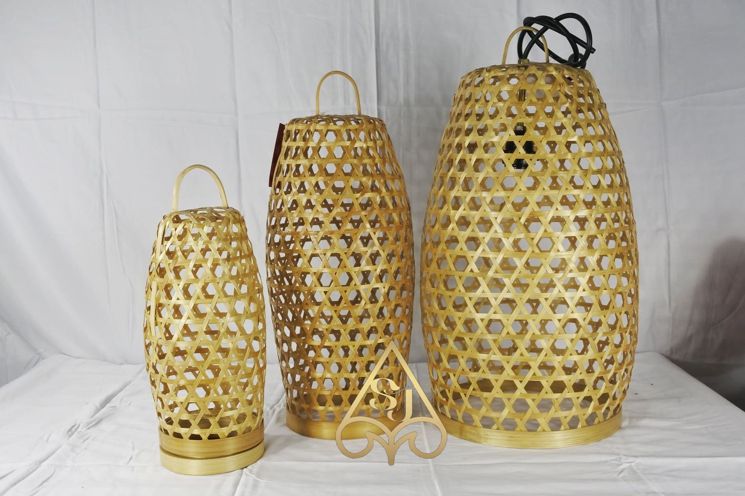 Decorative Bamboo Barrel Lamp shade - Sedaya Java